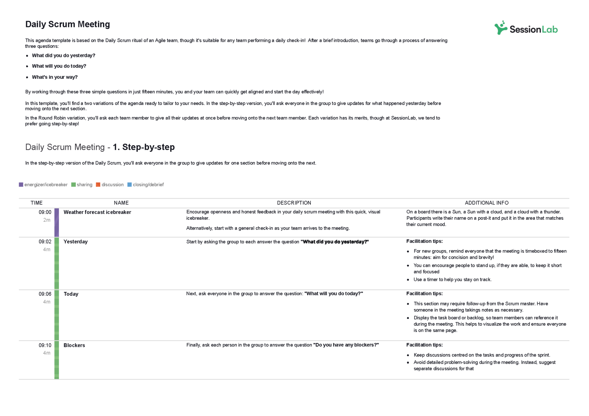 10 Free Meeting Agenda Templates for Word, PDF, SessionLab | SessionLab