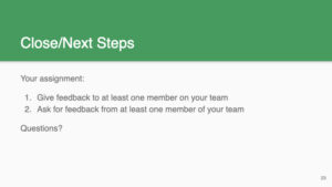 How to run an effective feedback workshop | SessionLab