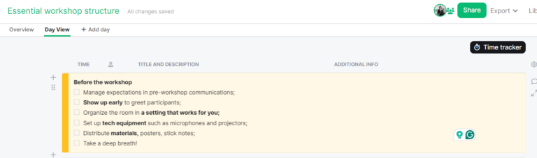 A step-by-step guide to planning a workshop | SessionLab