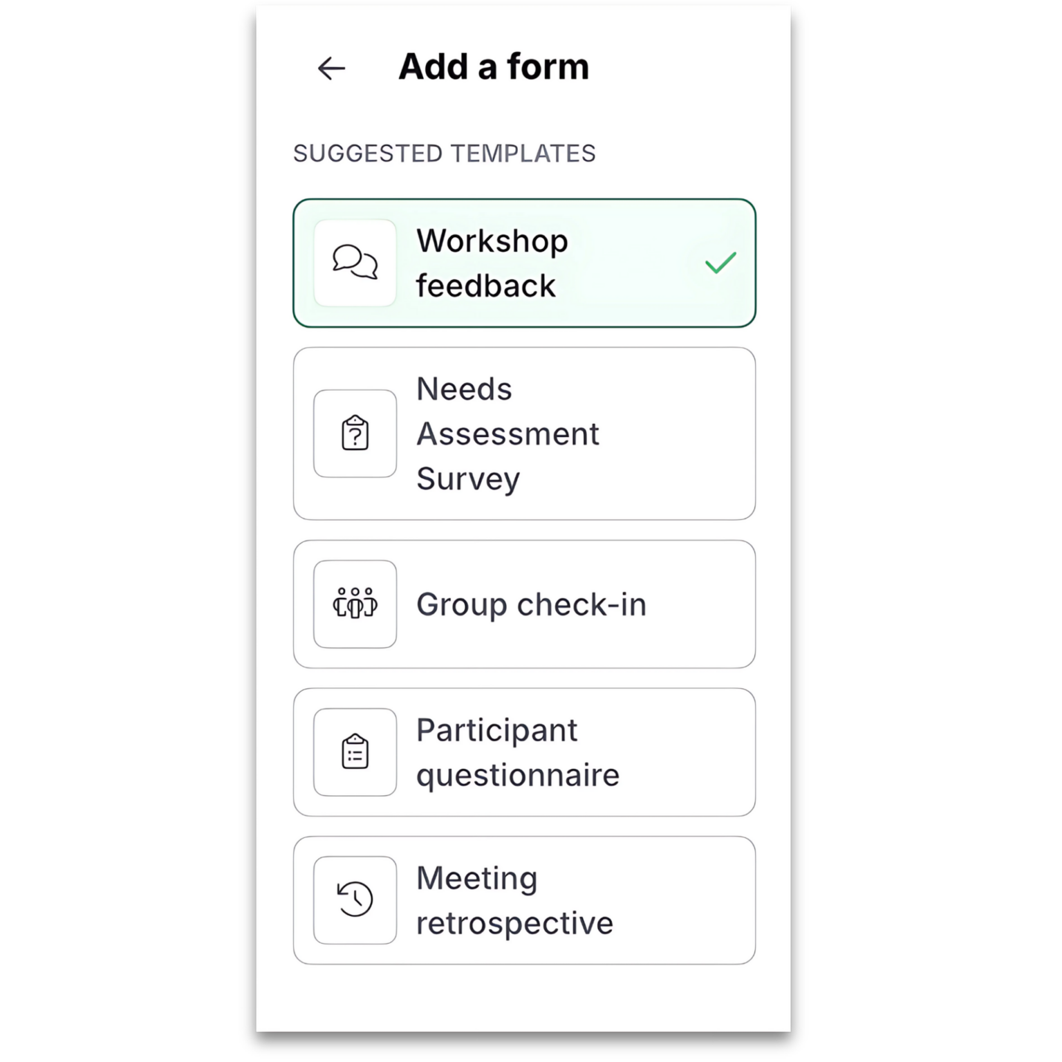 Forms | SessionLab