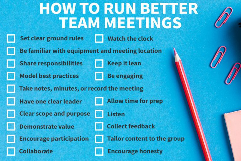 How to have a more productive team meeting (that staff and managers ...