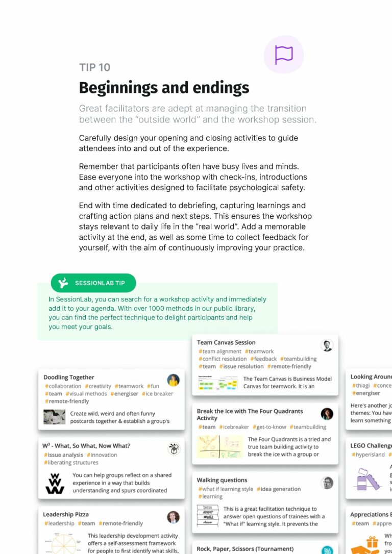 Complete Guide to Workshop Planning PDF | SessionLab