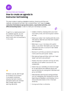 Training Design Handbook | SessionLab